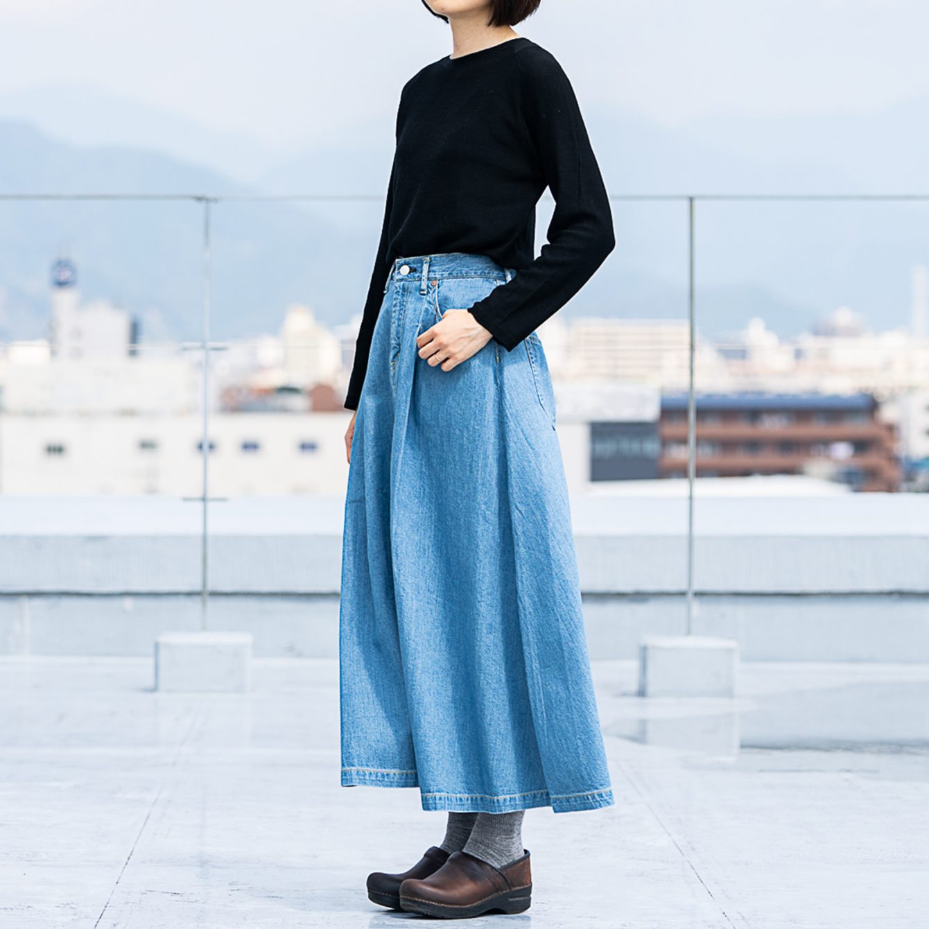 【30%オフSALE】caqu(サキュウ) フレンドシップ ロングフレアスカート | みにつけるもの | クロワッサンの店 ONLINESHOP