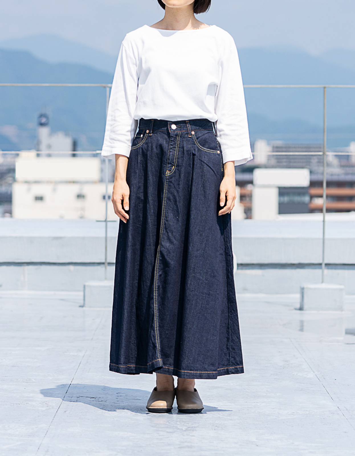 【30%オフSALE】caqu(サキュウ) フレンドシップ ロングフレアスカート | みにつけるもの | クロワッサンの店 ONLINESHOP